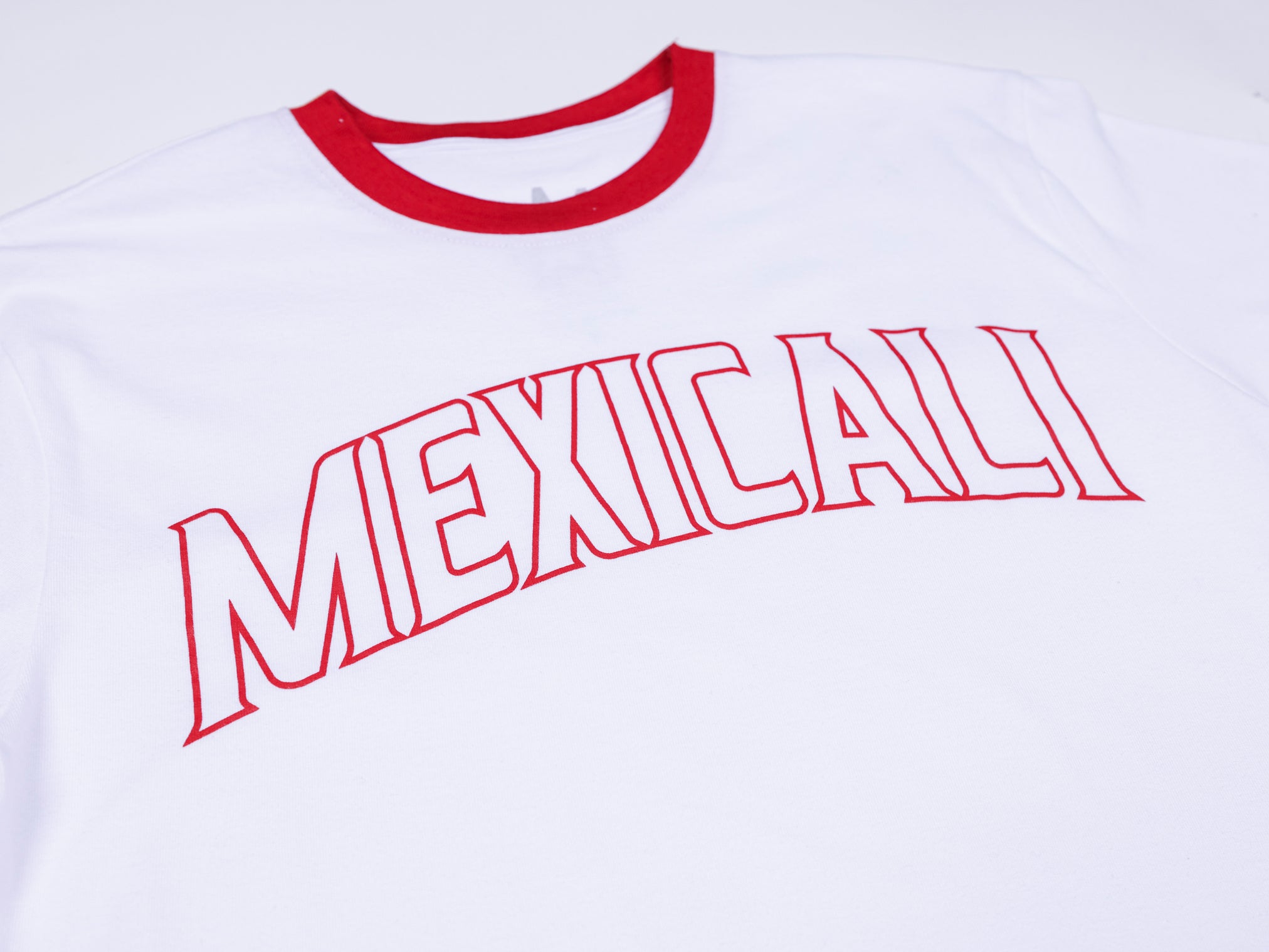 Playera Blanco/Rojo Mexicali Manga Corta – Tienda Águilas